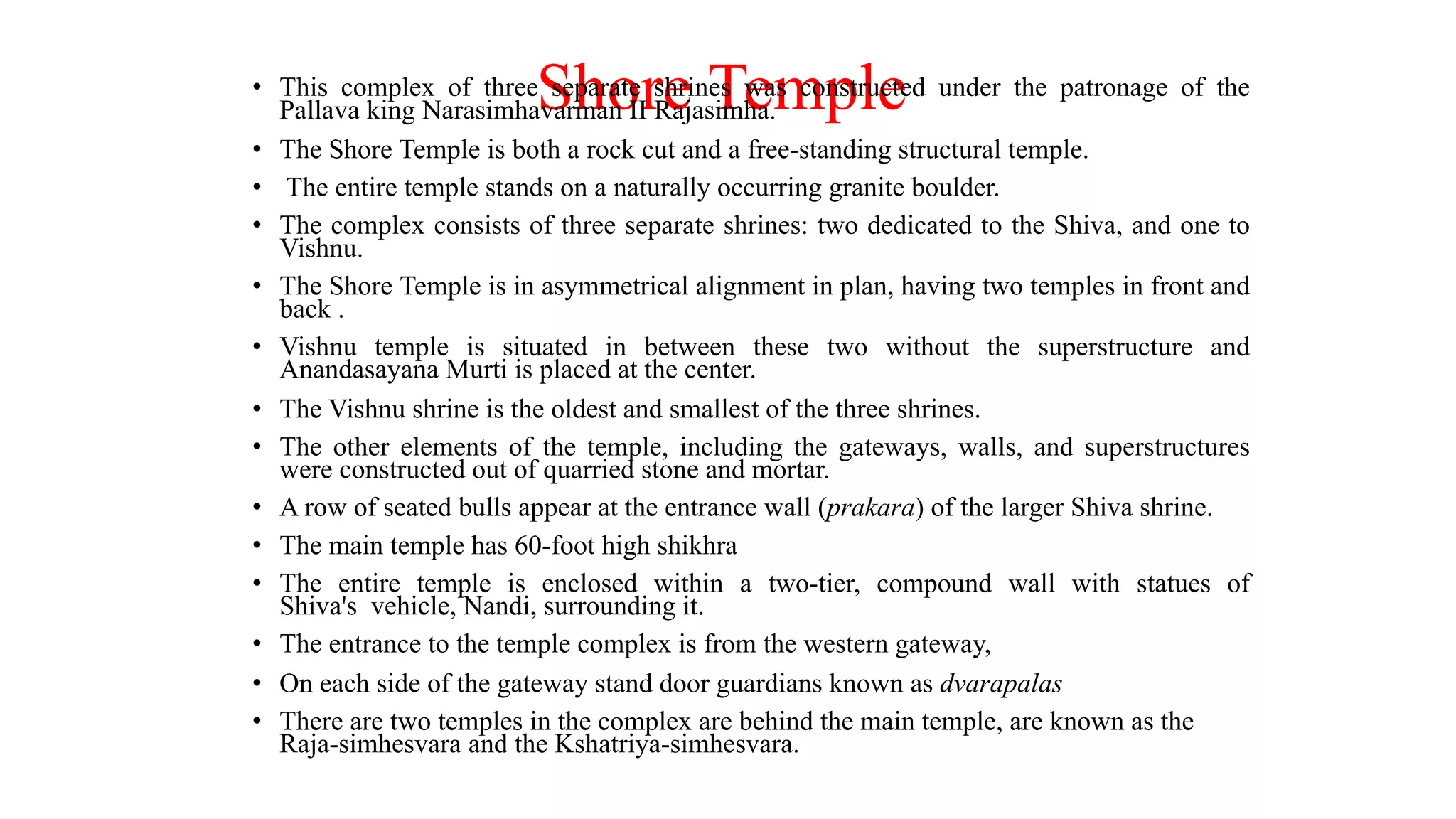 Structural temples of mahabalipuram and kanchipuram | PPT