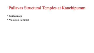 Structural temples of mahabalipuram and kanchipuram | PDF