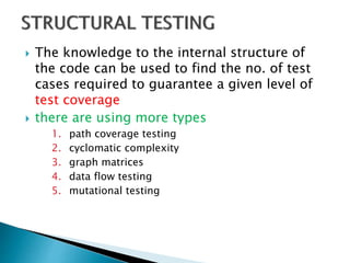 Structural testing | PPTX