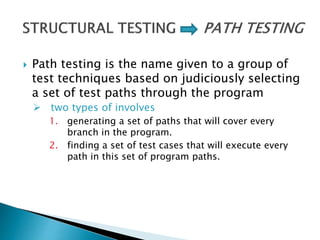 Structural testing | PPTX