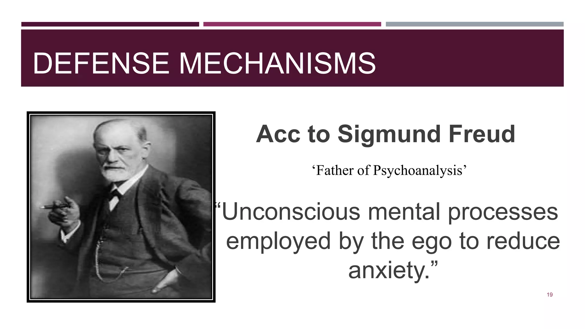 Structural theory of mind and ego defense mechanism | PPTX