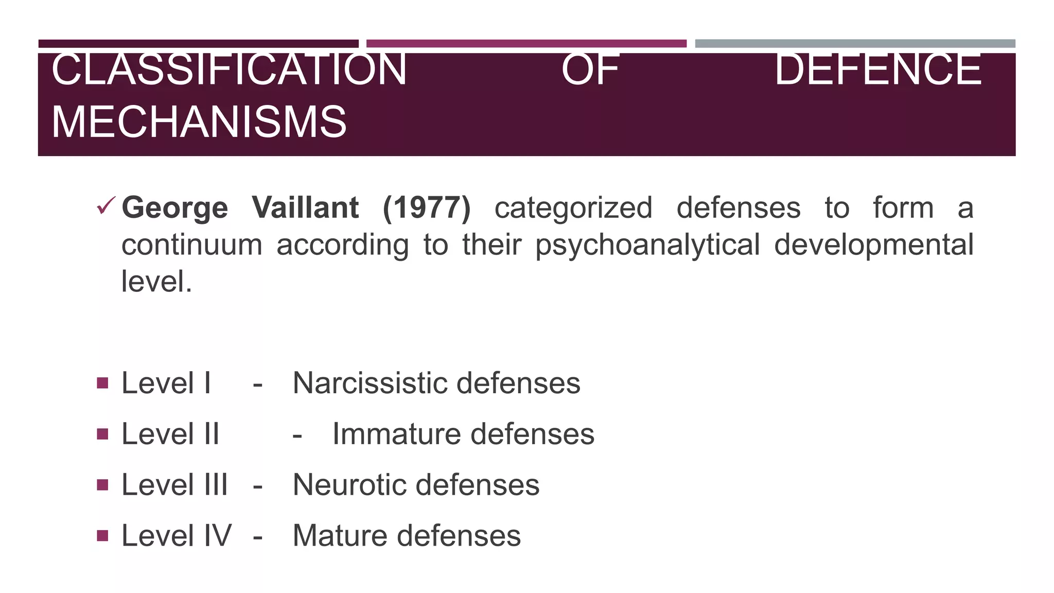 Structural theory of mind and ego defense mechanism | PPTX