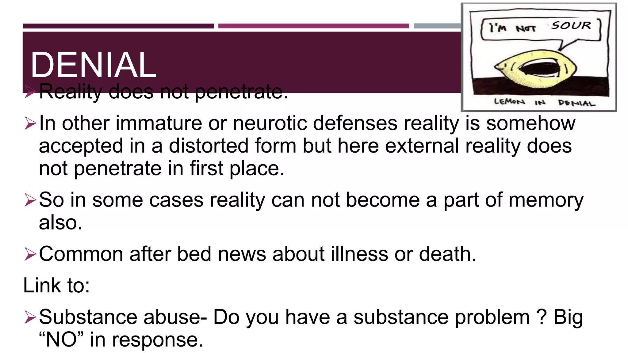 Structural theory of mind and ego defense mechanism | PPTX