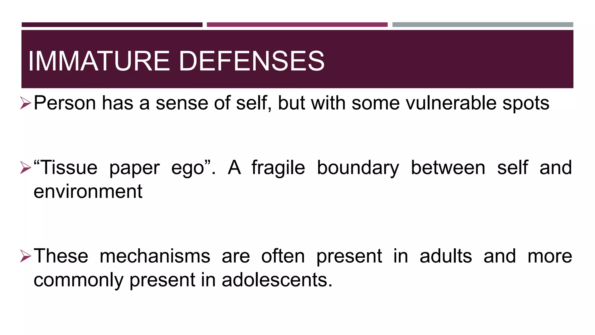 Structural theory of mind and ego defense mechanism | PPTX