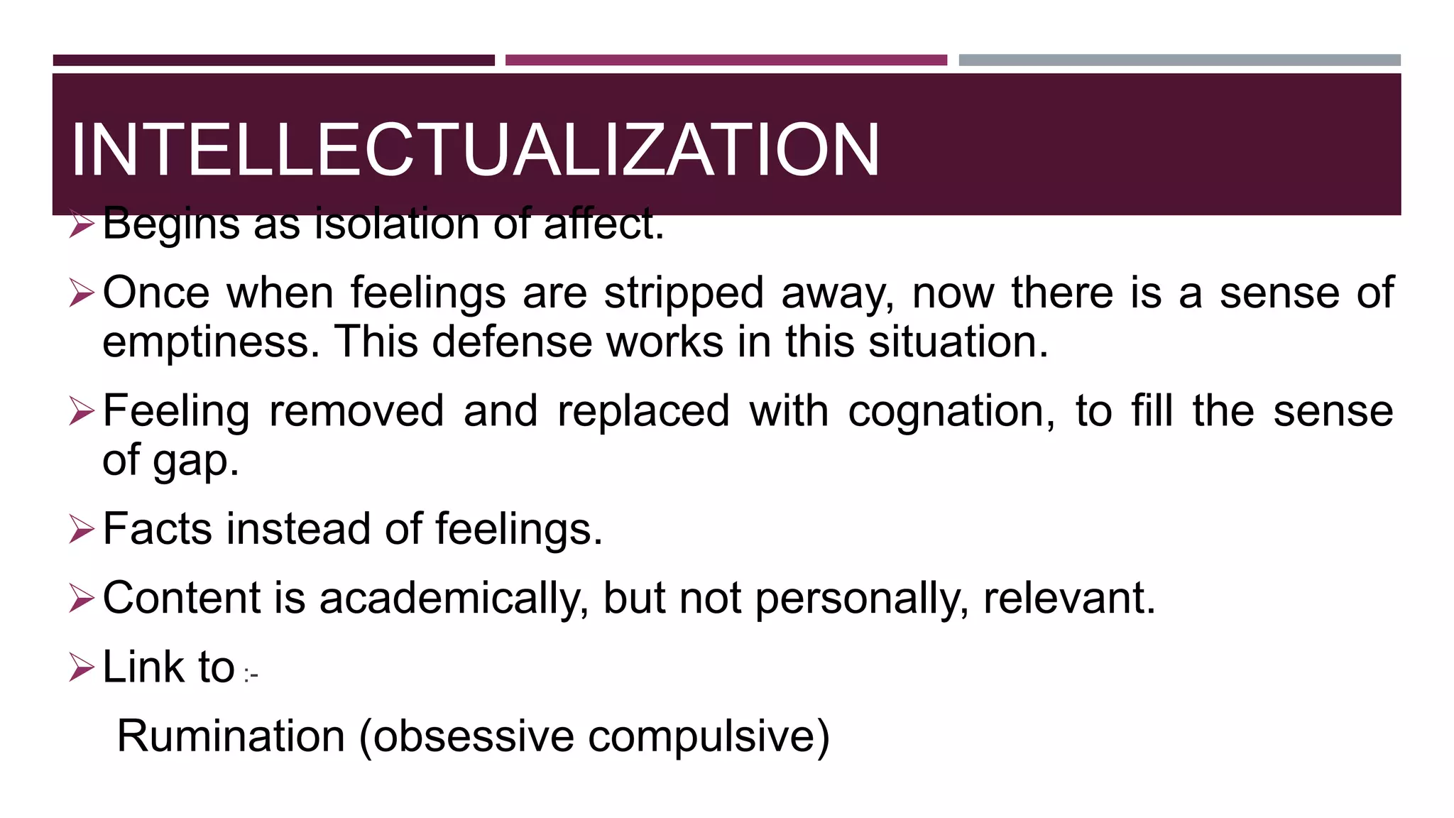 Structural theory of mind and ego defense mechanism | PPTX
