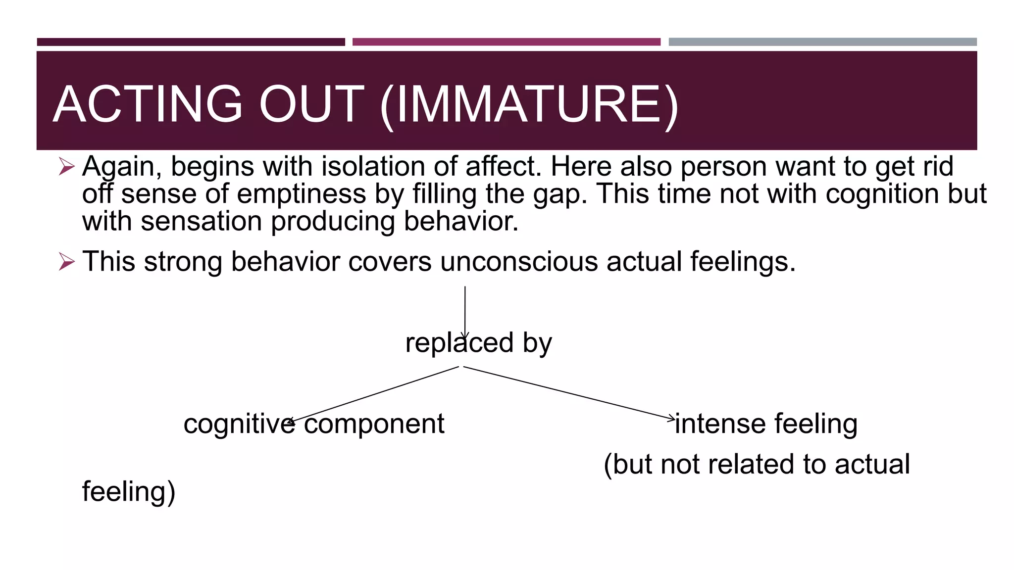 Structural theory of mind and ego defense mechanism | PPTX
