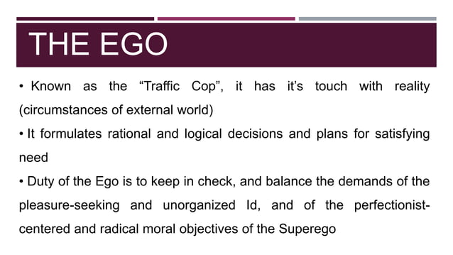 Structural theory of mind and ego defense mechanism | PPTX