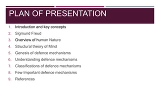Structural theory of mind and ego defense mechanism | PPTX