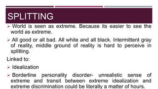 Structural theory of mind and ego defense mechanism | PPTX