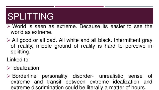 Splitting Defense Mechanism