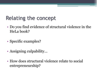 HeLa: Structural violence | PPTX