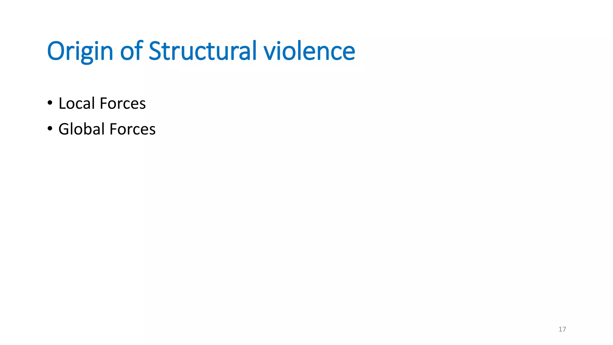 Structural violence | PPTX