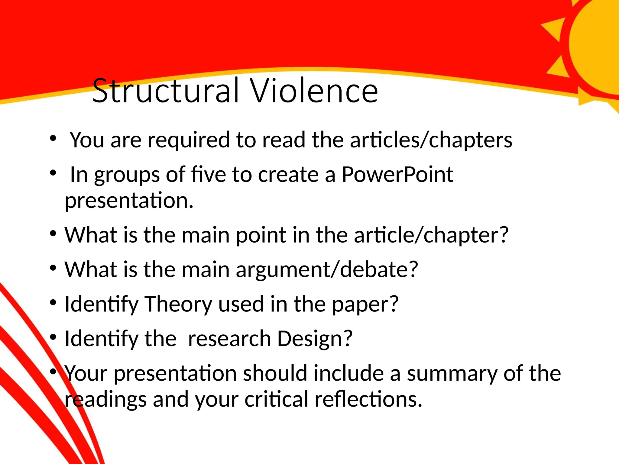 Structural Violencepptx Introduction Notes Ppt