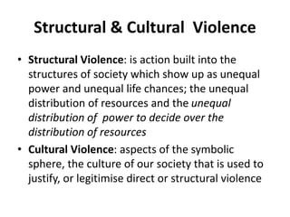 Structural violence - | PPTX
