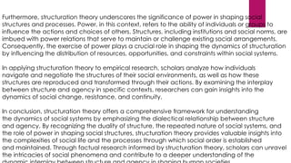 STRUCTURATION SOCIOLOGICAL THEORY FOR PAPER FOR THE CIE SYLLABUS | PPTX