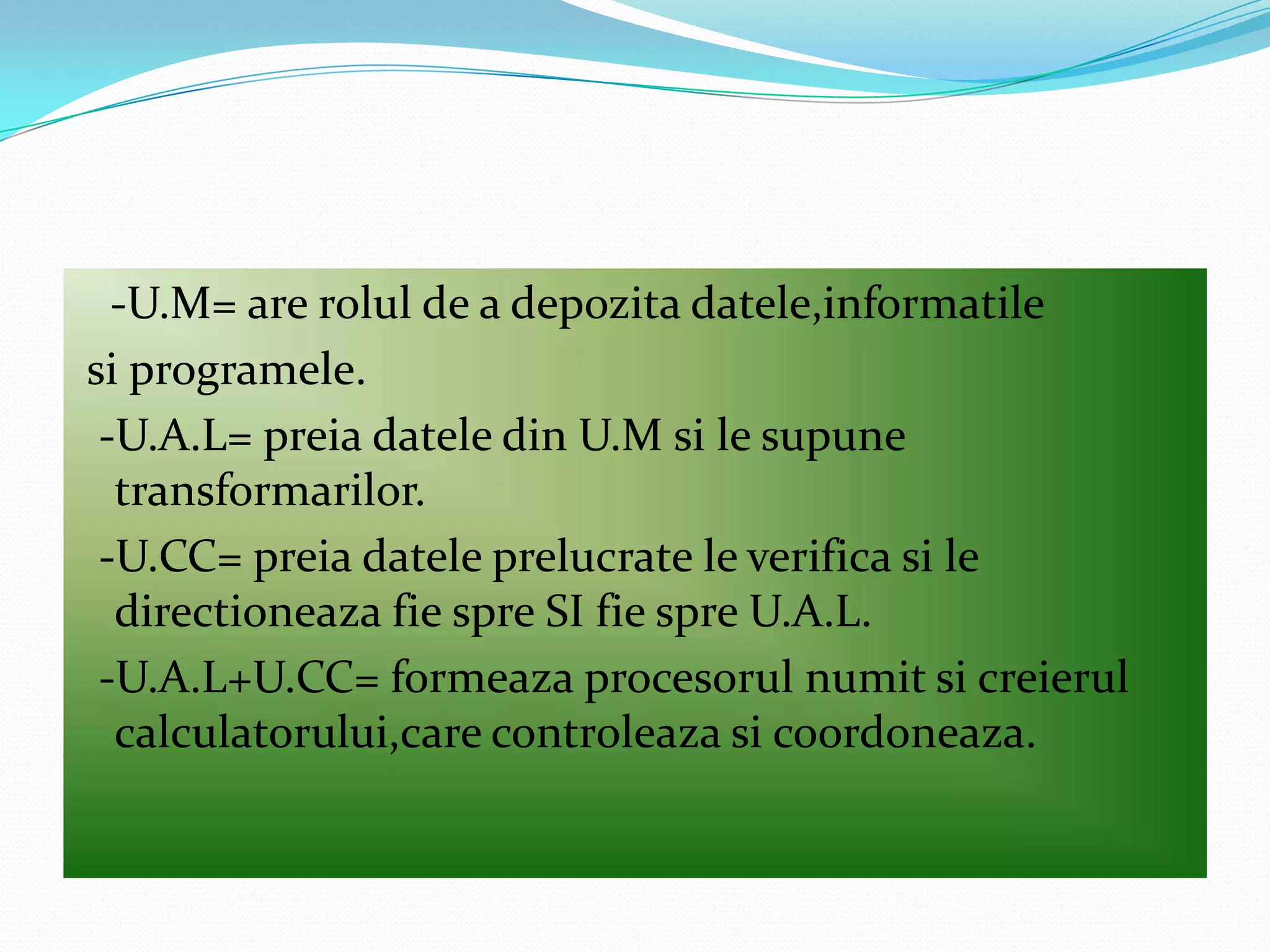 Structura Unui Sistem De Calcul | PPTX