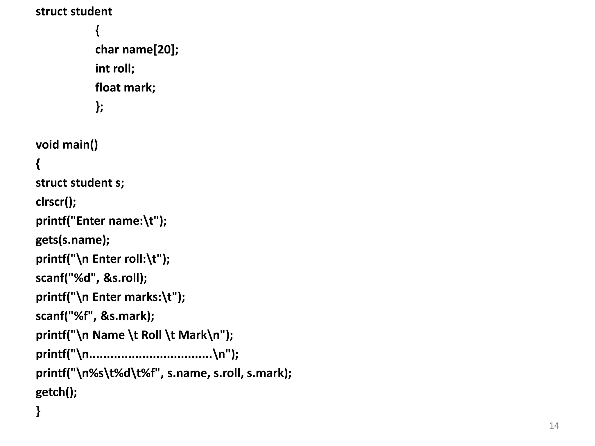 Structure in C | PPTX