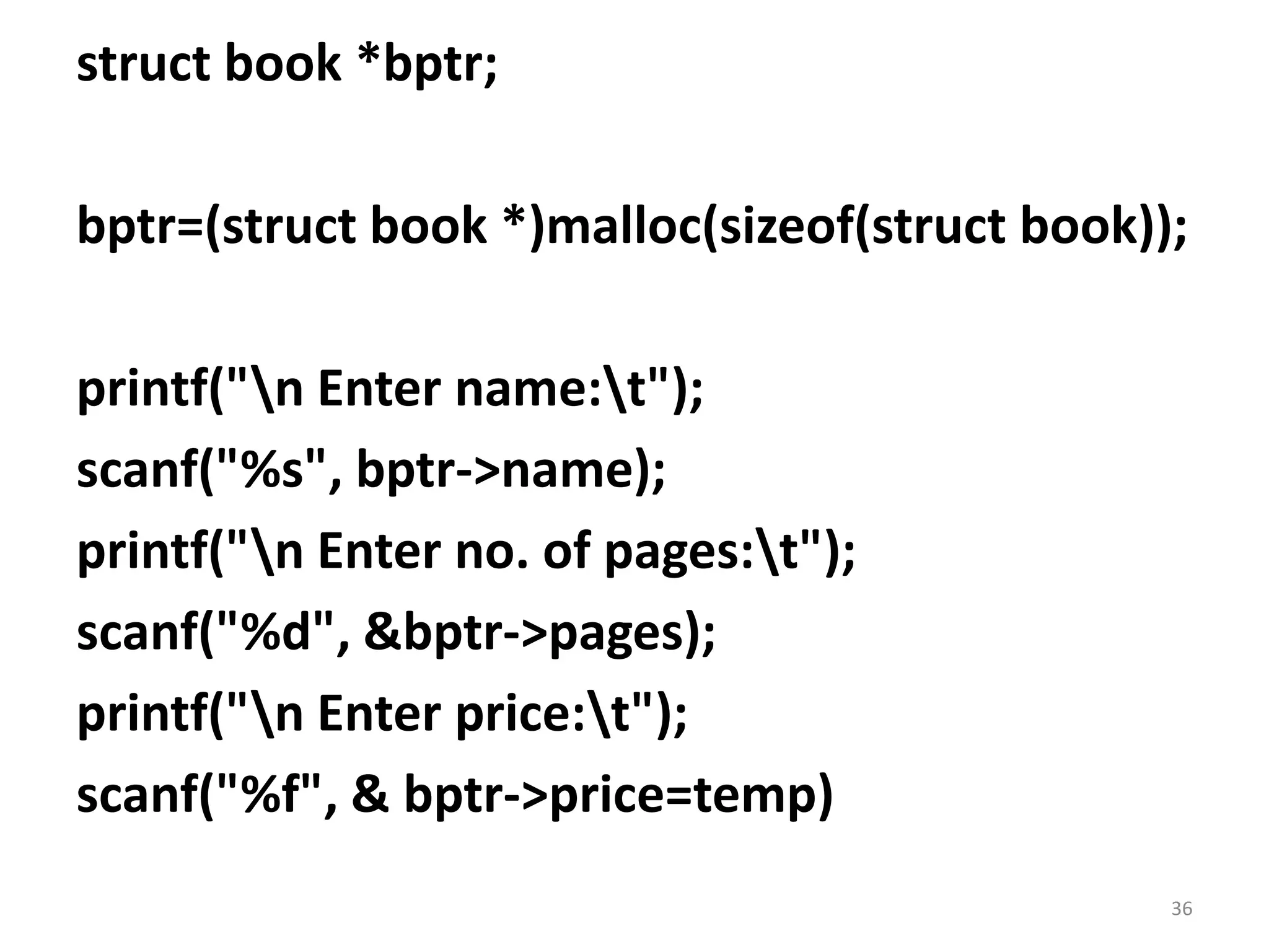 Structure in C | PPTX