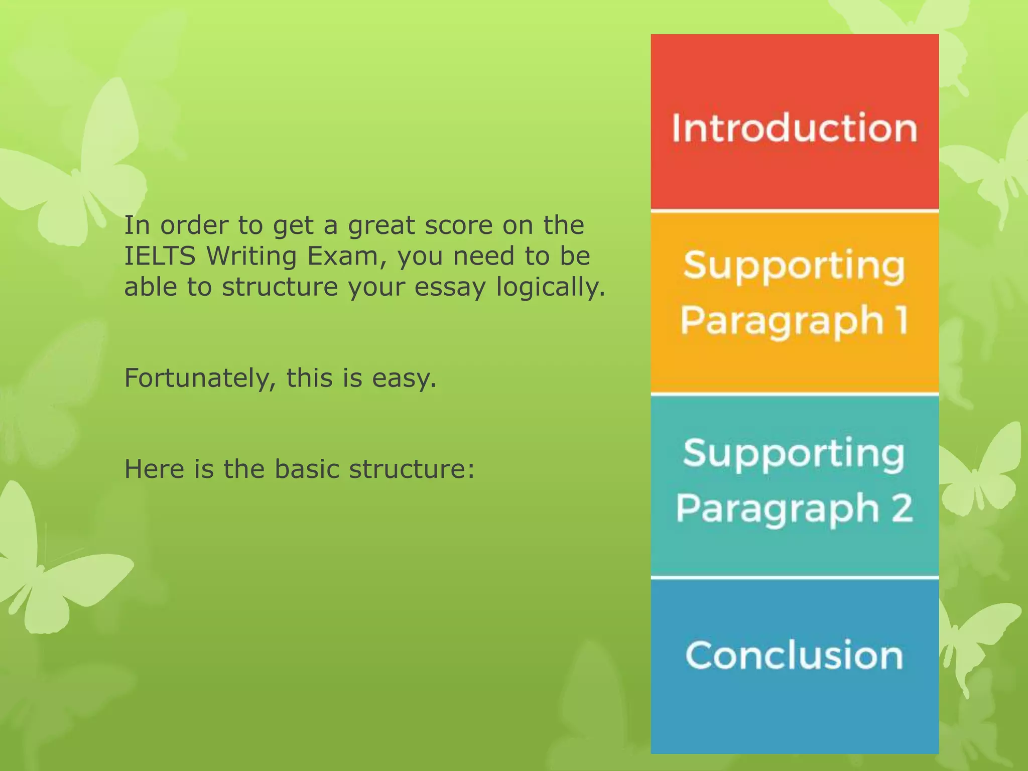 IELTS Writing Task 2 Essay Structures | PPTX