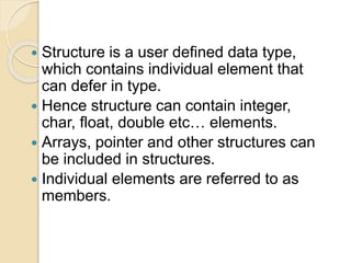 Structure (Computer programming and utilization) | PPTX
