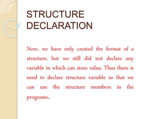 Structure (Computer programming and utilization) | PPTX