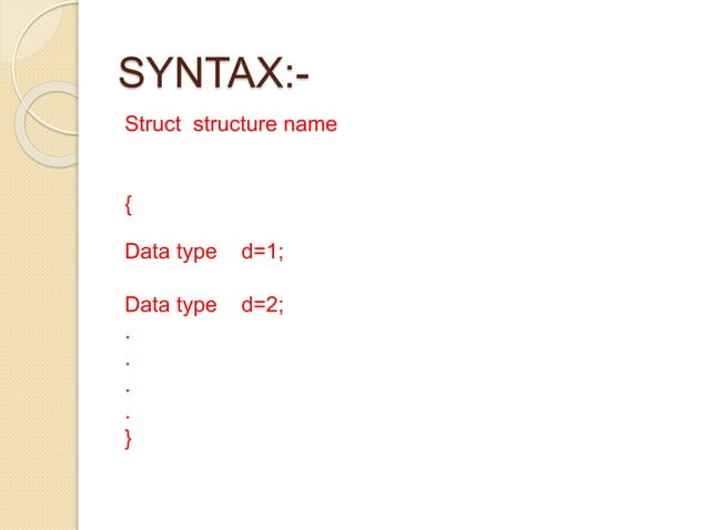 Structure (Computer programming and utilization) | PPTX