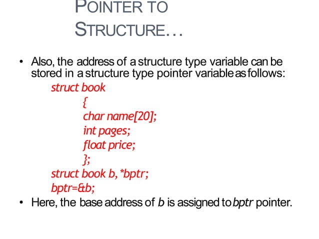 Structure in C language | PPTX