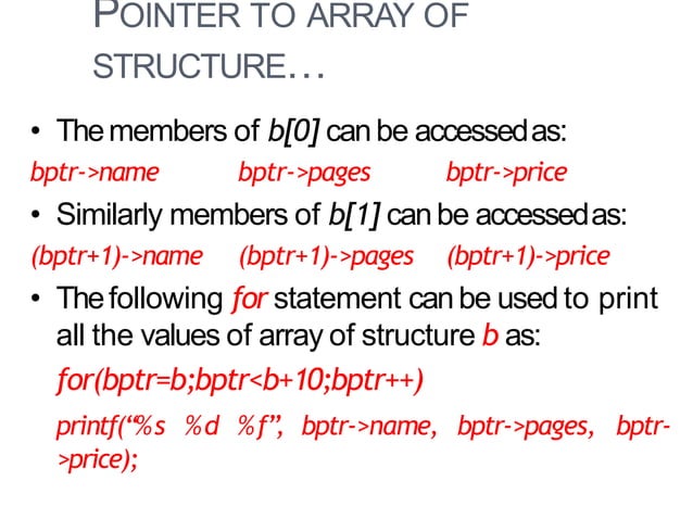 Structure in C language | PPTX