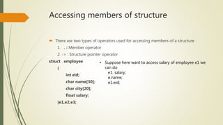 Structure in c language | PPT