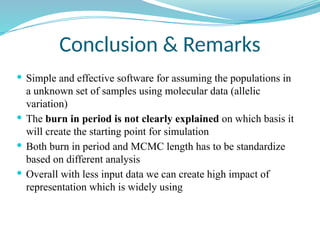 population structure software: detailed analysis method | PPT