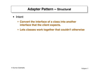 software Structural design pattern Adapter | PDF