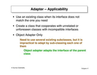 software Structural design pattern Adapter | PDF