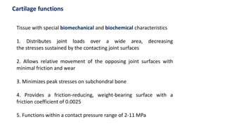 Structure & biomechns of articular cartilage | PPT