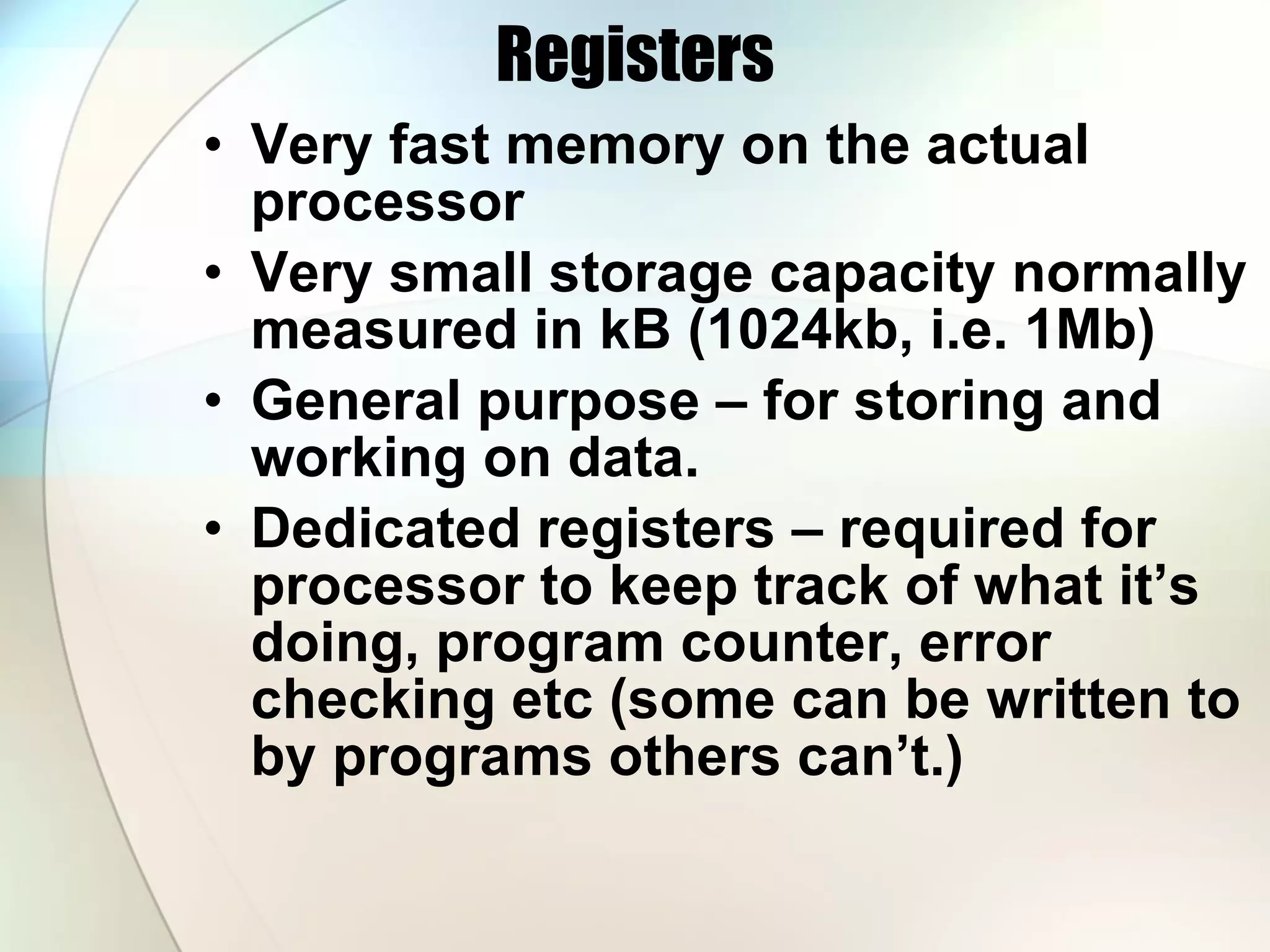 Structure And Role Of The Processor | PPT