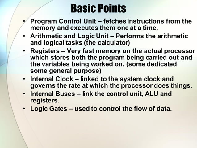 Structure And Role Of The Processor | PPT