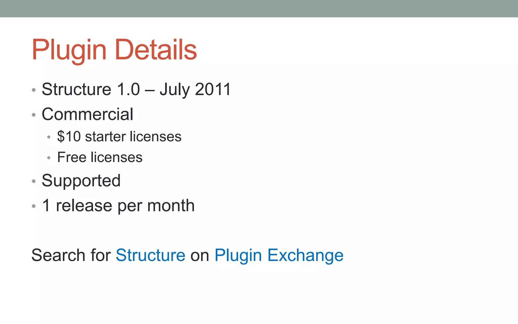 Structure Plugin by ALM Works | PPT