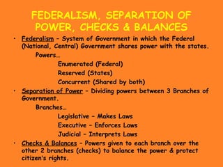 Structure & function of federalism | PPT