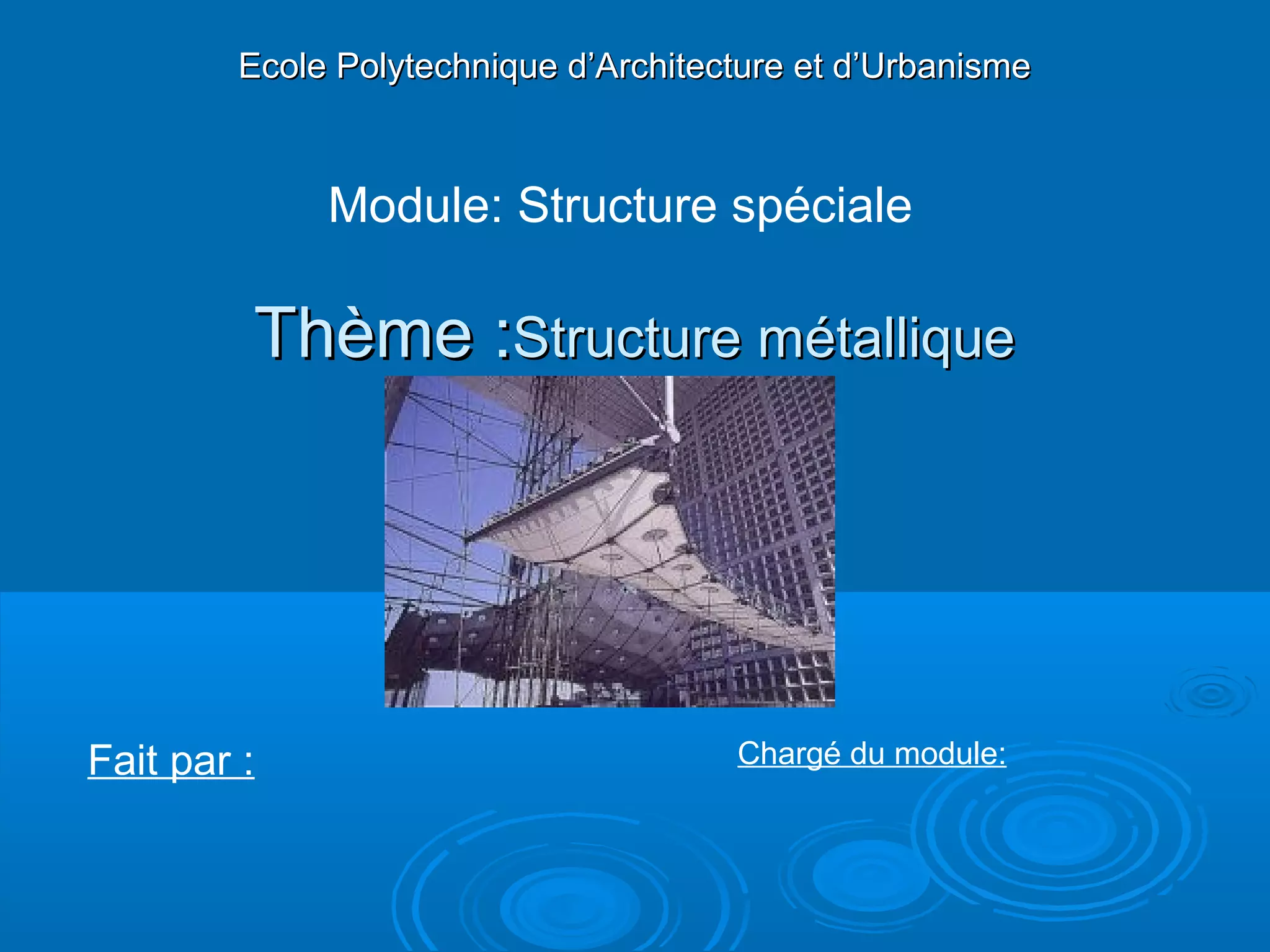 Structure métallique | PPT