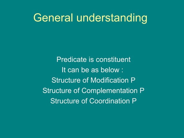 Structure Of Predication Edwin Sulispriyanto Ppt