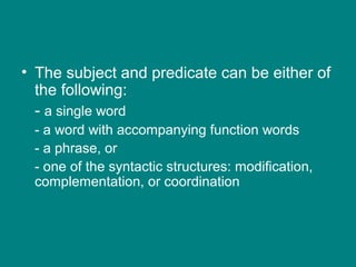 Structure of-predication- Edwin Sulispriyanto | PPT