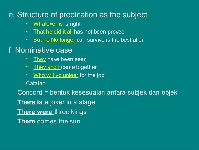 Structure Of Predication Edwin Sulispriyanto