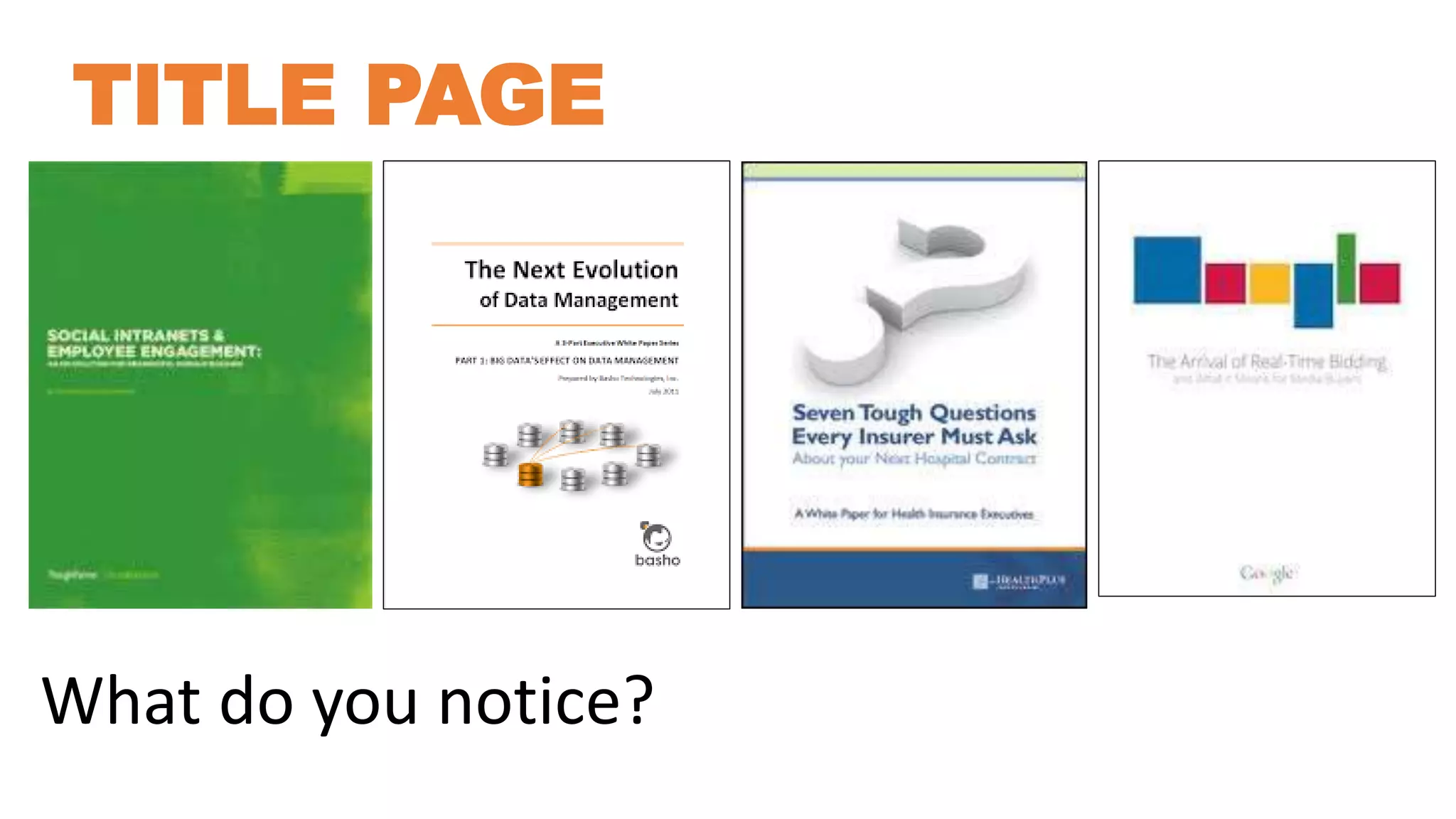 Structure of White Papers | PPTX