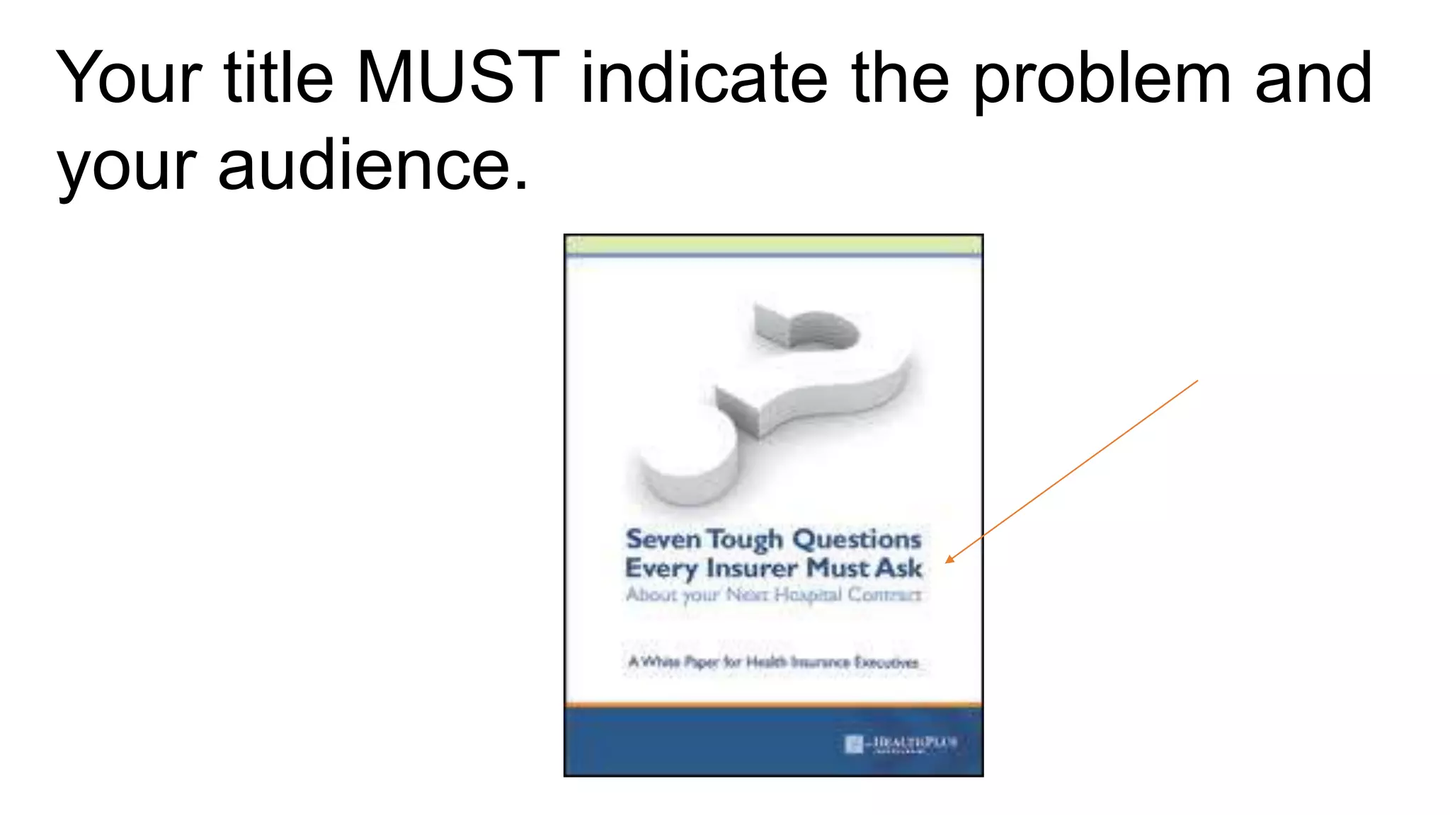 Structure of White Papers | PPTX