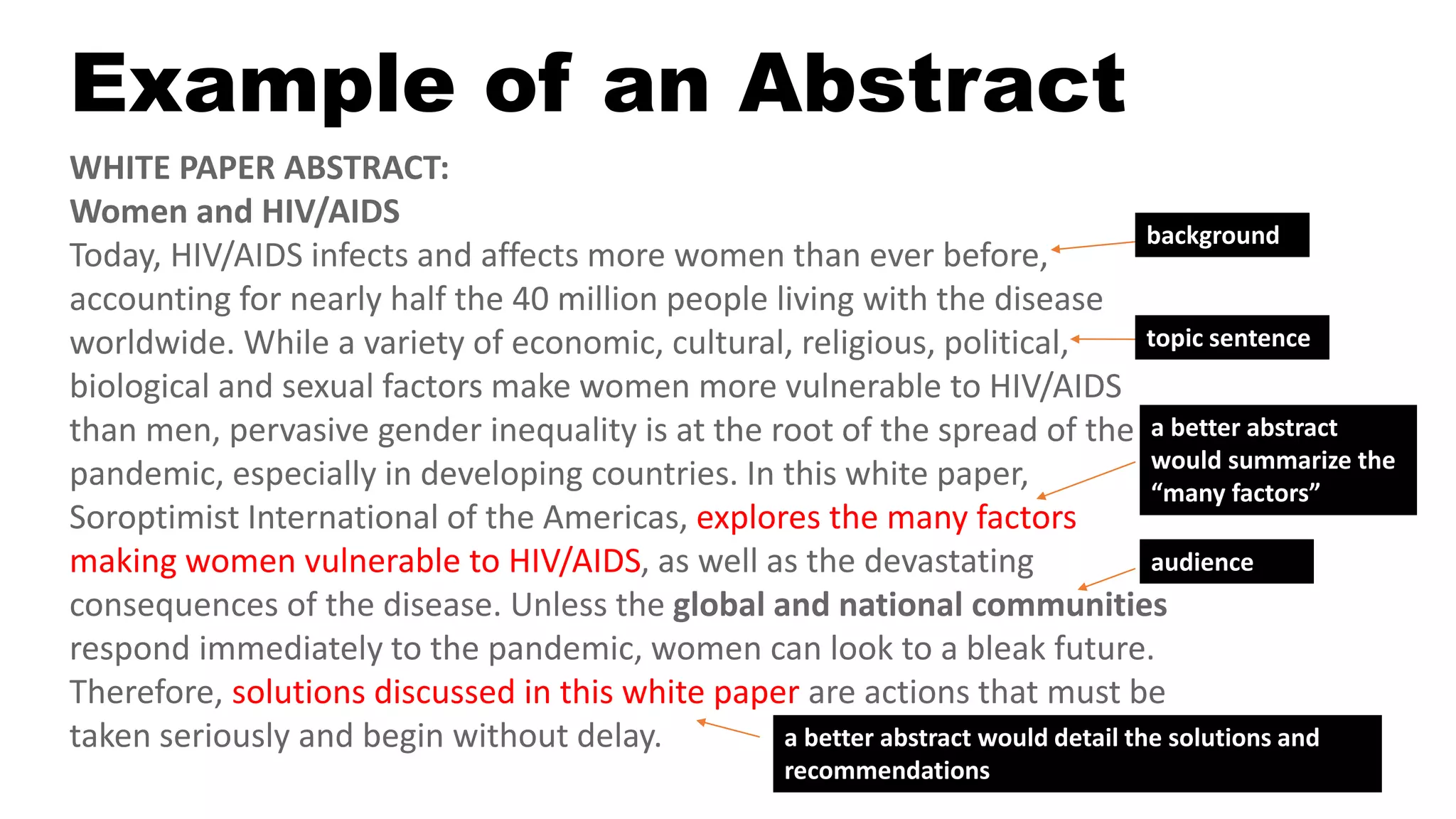 Structure of White Papers | PPTX