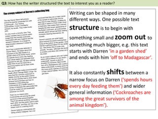 Structure - By Mrs Hallahan | PPTX