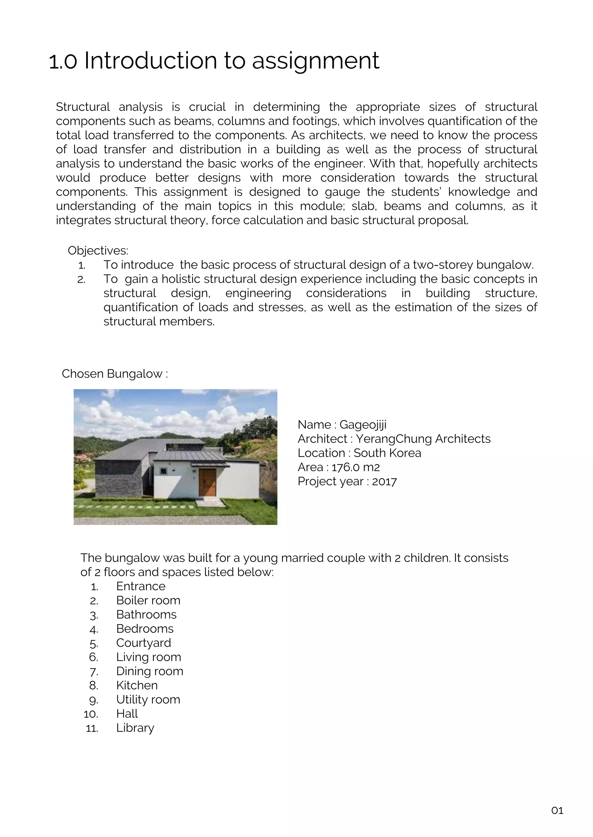 Structural Analysis of a Bungalow | PDF
