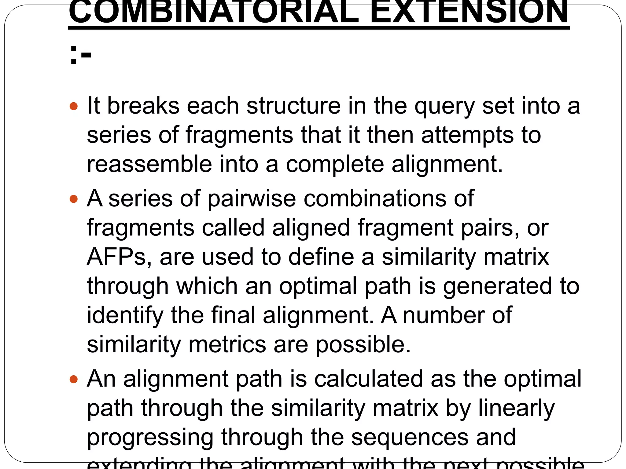 Structure alignment methods | PPTX