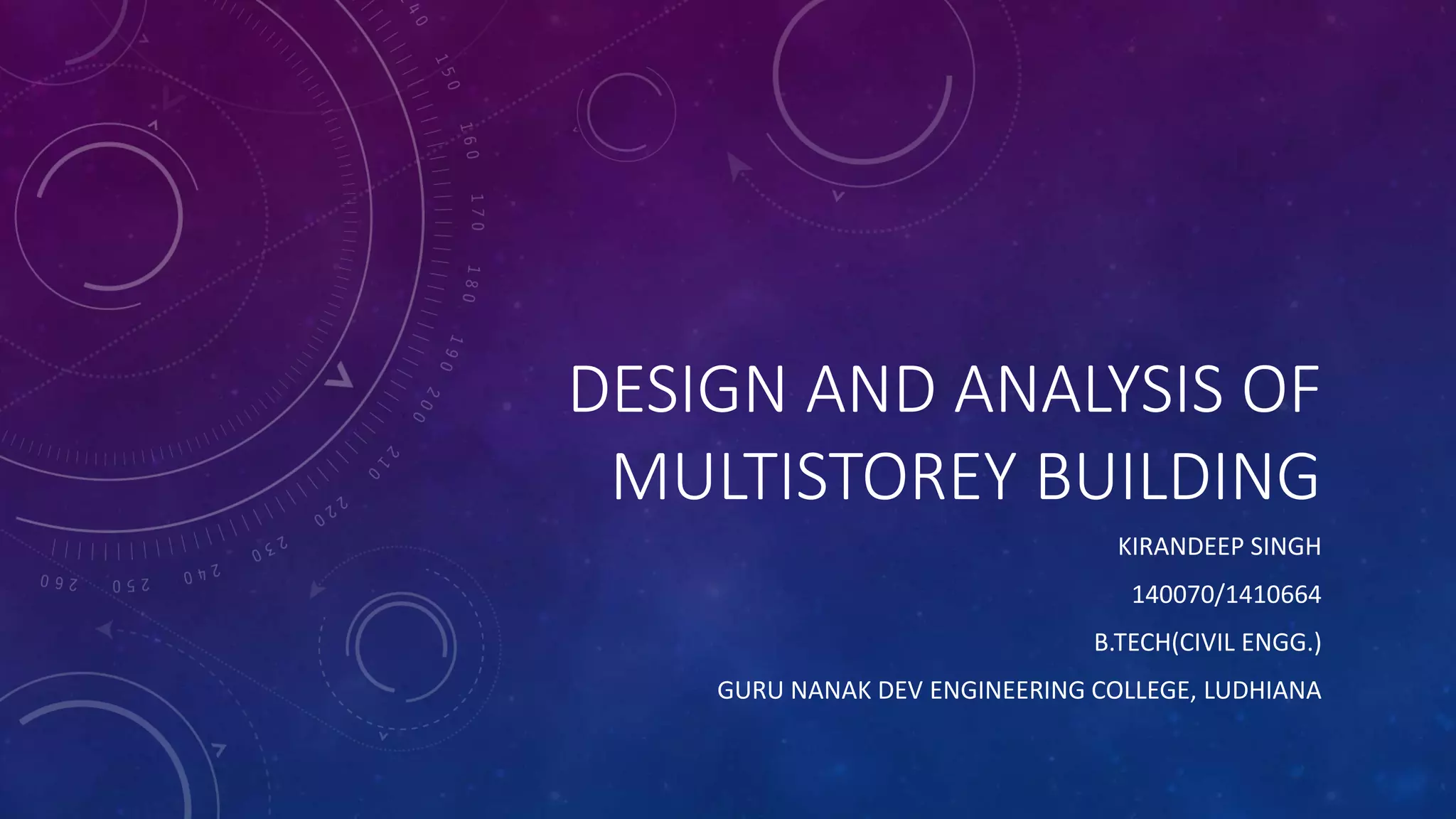 Structure analysis and design | PPTX