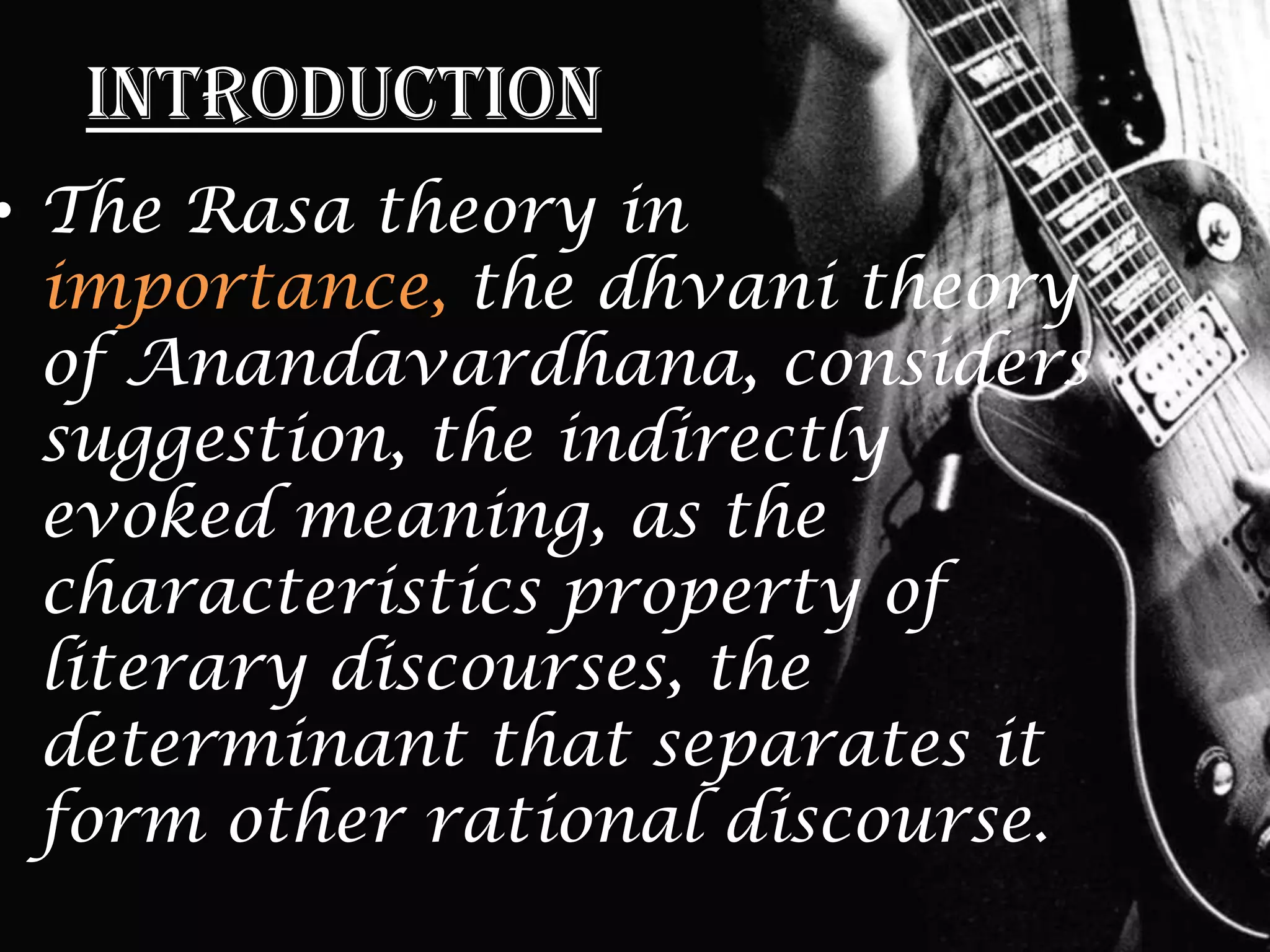 Structure analysis of dhvani school by anandavardhana | PPTX