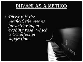 Structure analysis of dhvani school by anandavardhana | PPTX